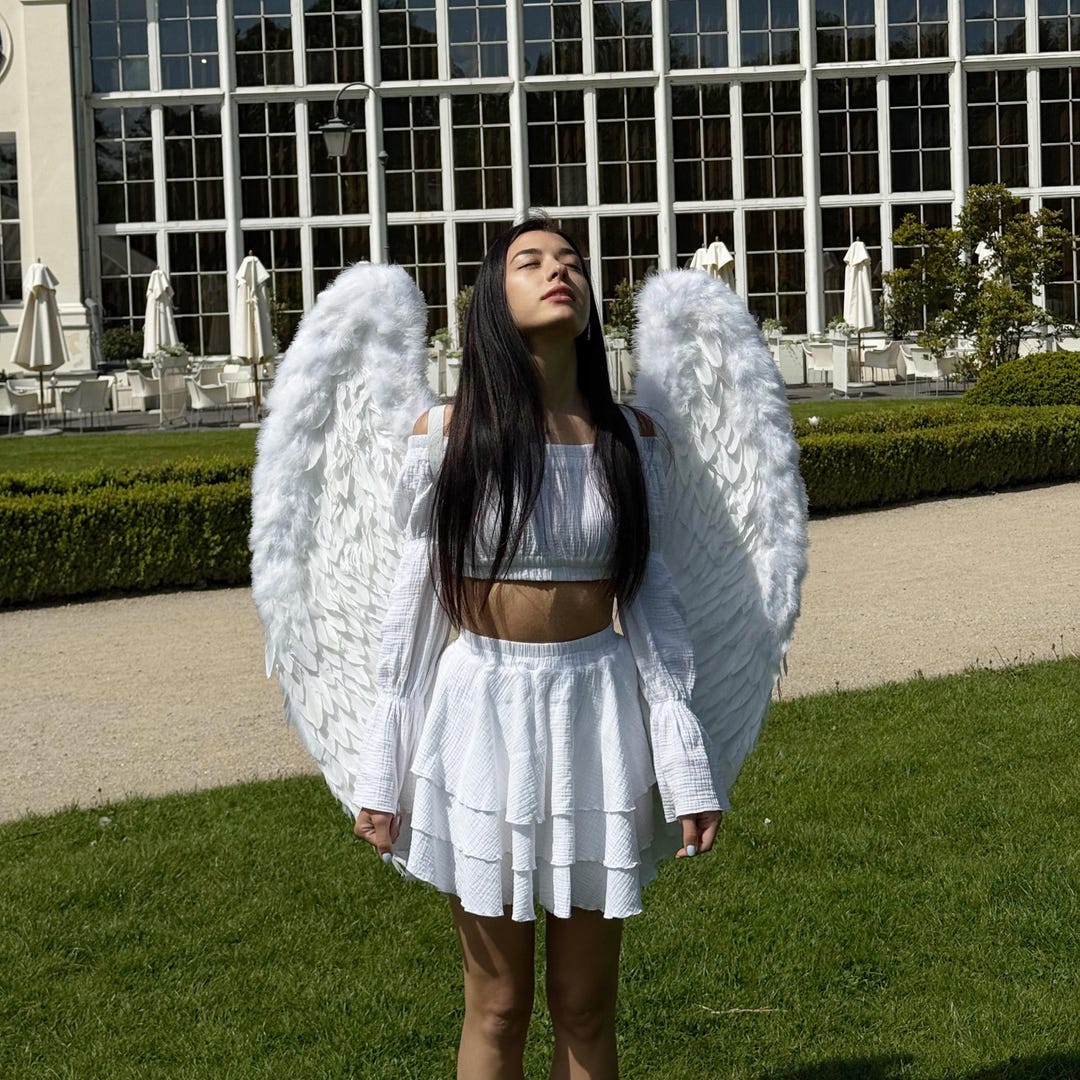 White Angel Wings Big, Oversized Wings for Photoshoot, Angel Wings ...