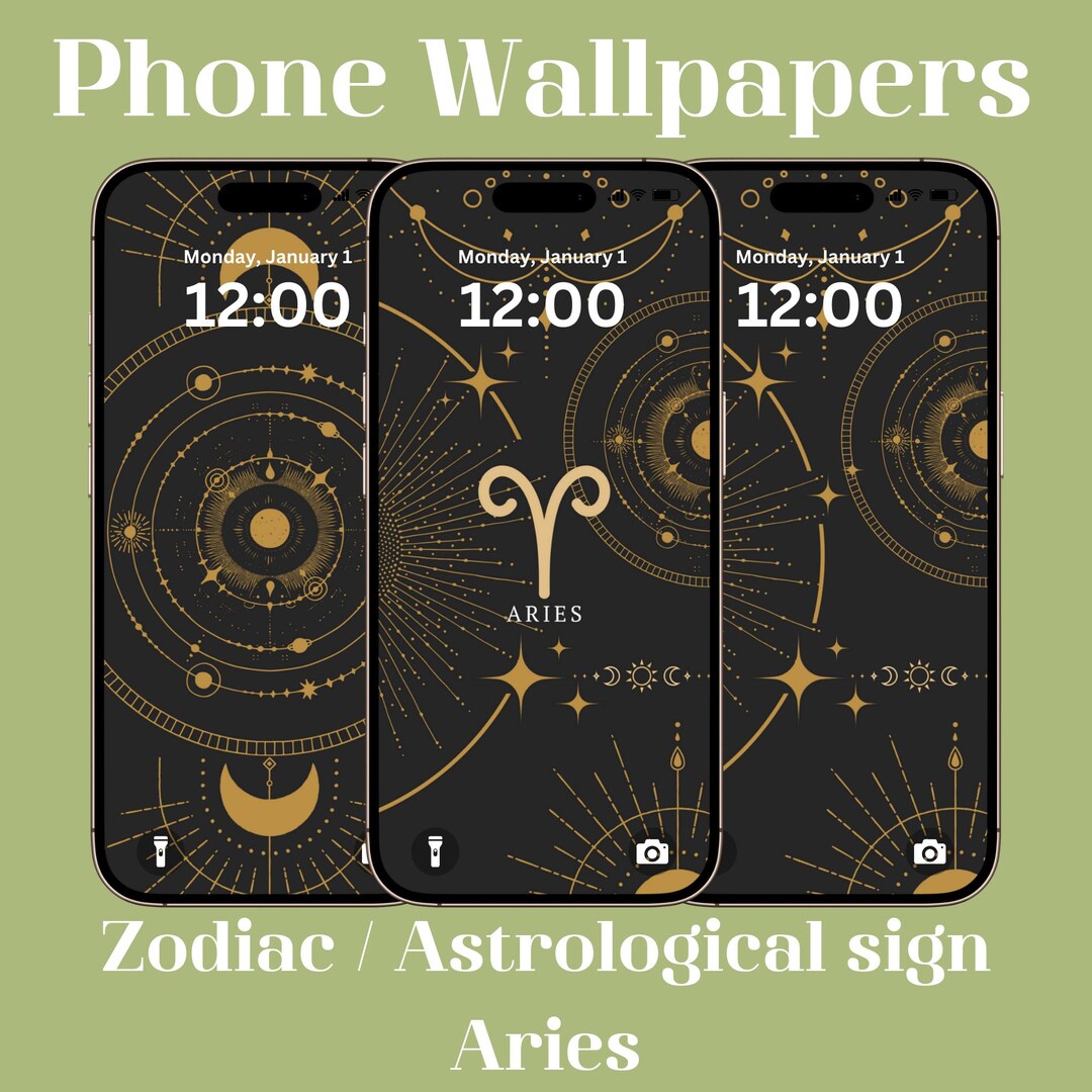 Aries Zodiac Sign Constellation Astrology Horoscope Aesthetic Phone ...