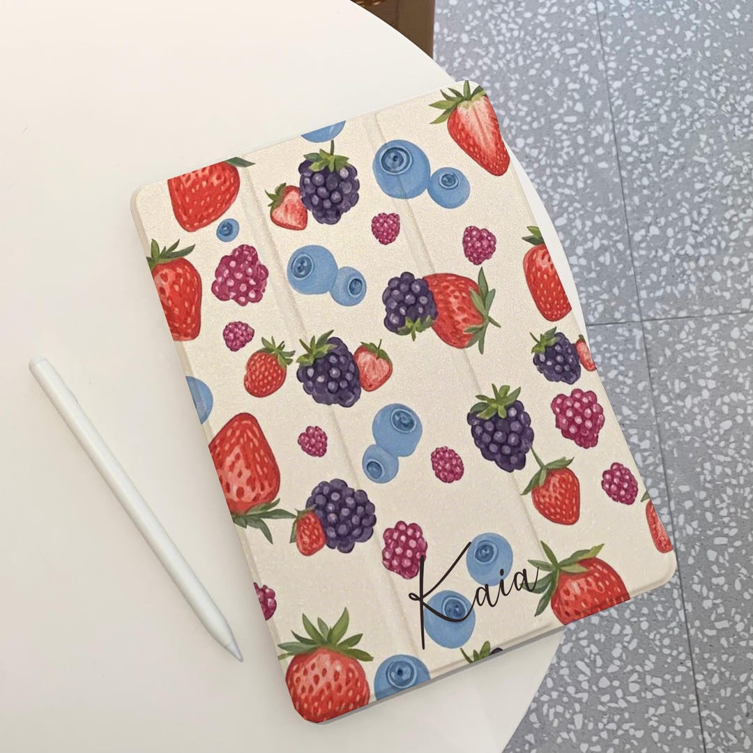 Fruit Cute Cream iPad Case for iPad Pro 12.9” 11” 2024, Air 6 5 4,mini ...