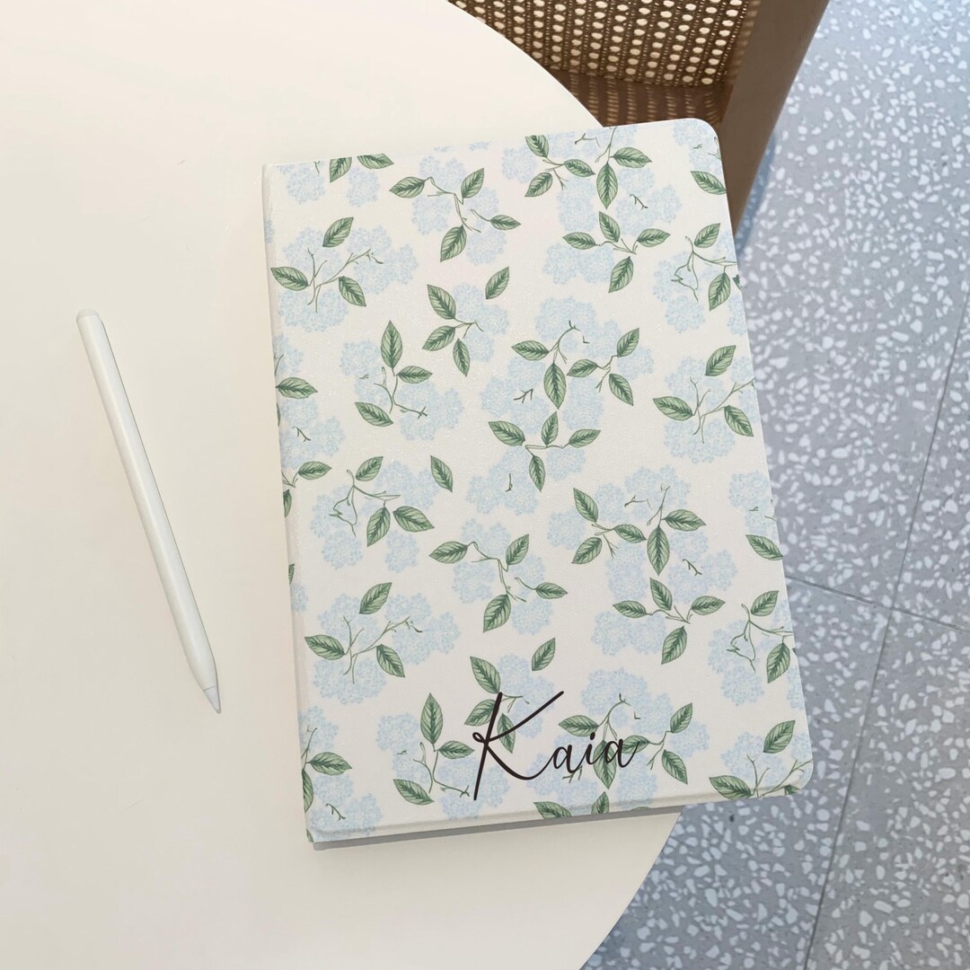 Blue Flowers iPad Case for iPad Pro 12.9” 11” 2024, Air 6 5 4, Mini 6 ...