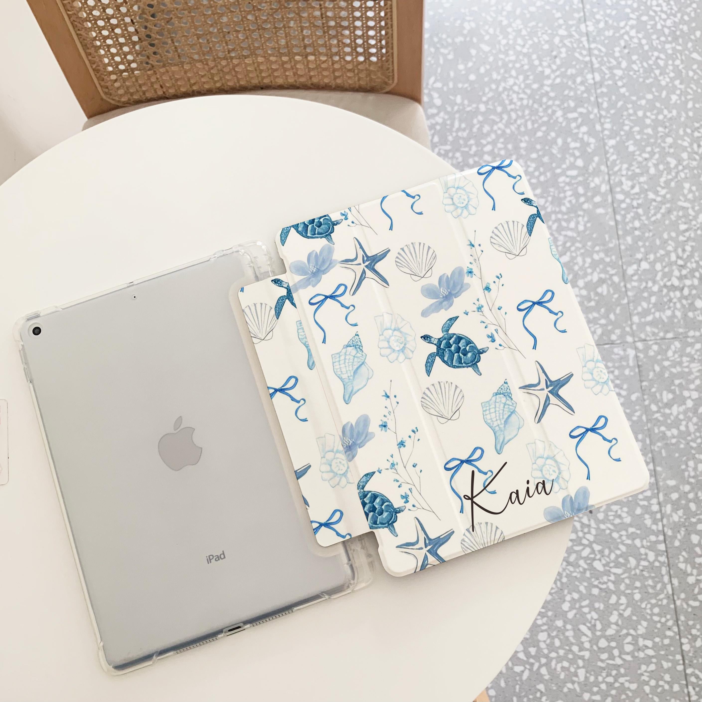 Blue Ocean Bow iPad Case for iPad Pro 12.9” 11” 2024, Air 6 5 4, Mini 6 ...