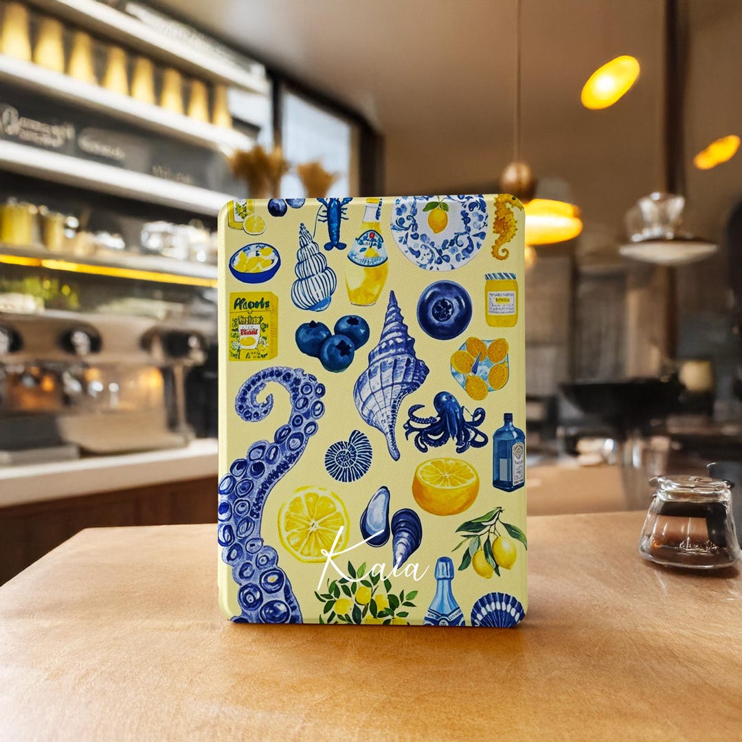 Yellow Collage Kindle Paperwhite 12th 7"/11th 6.8"/10th 6" Case, Kindle ...