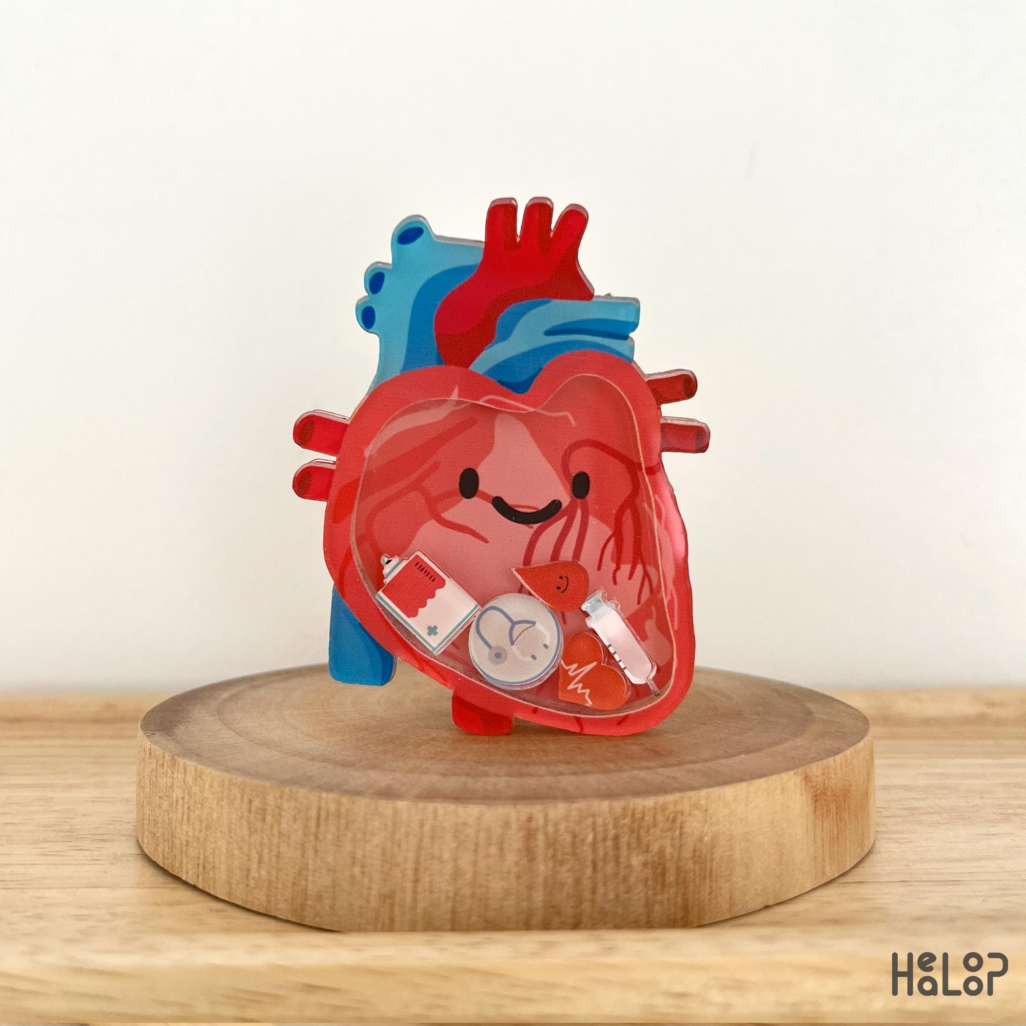 Anatomical Heart Shaker Badge Reel: Medical Staff, Nurse, Doctor - Etsy
