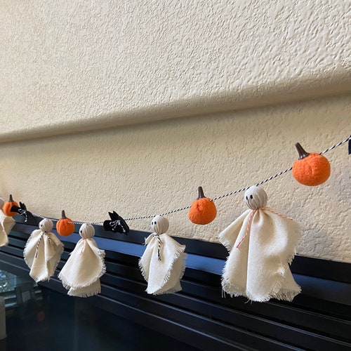 Ghost Garland Halloween Halloween Decor Farmhouse Decor - Etsy