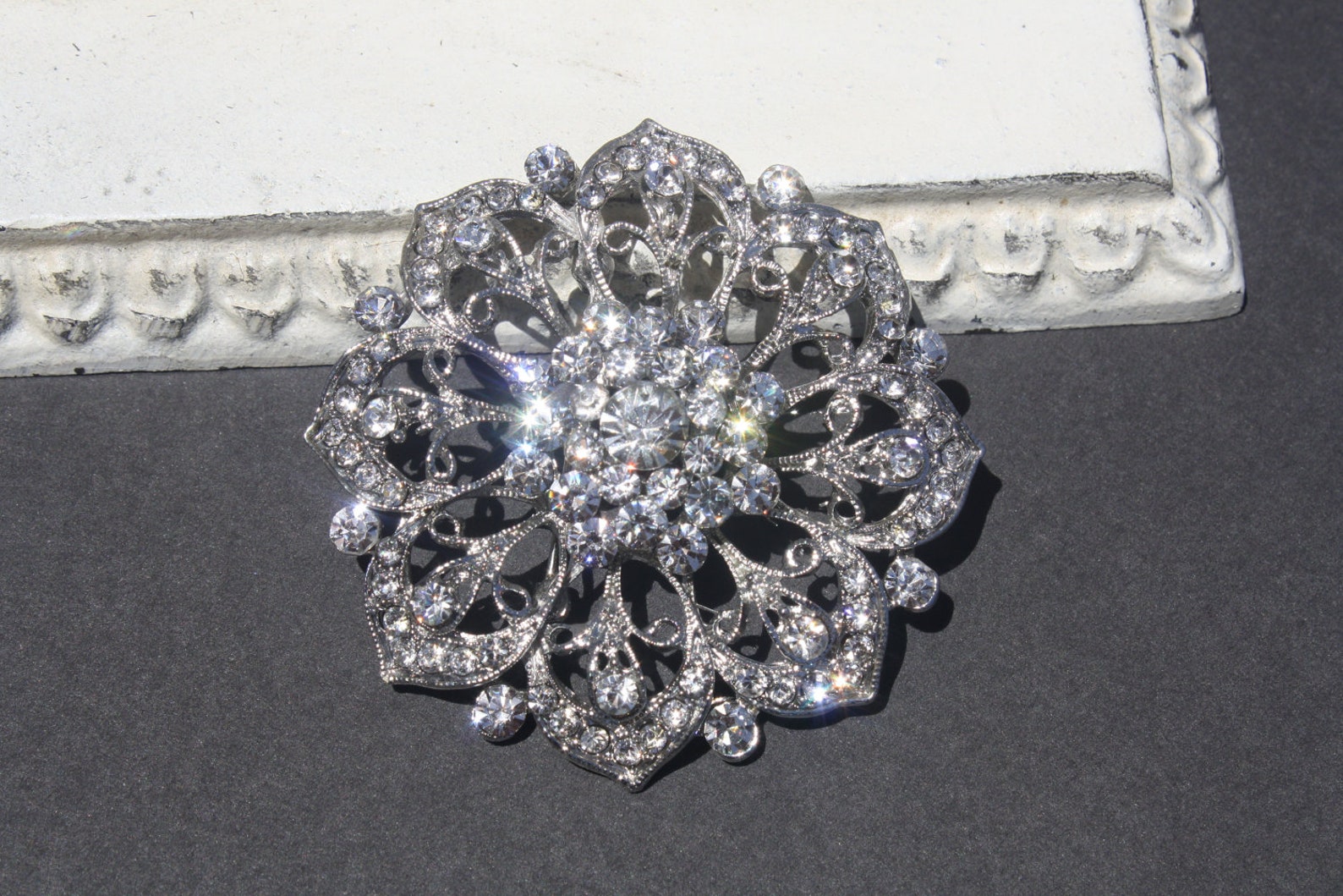 Rhinestone Brooch Crystal Brooch Brooch Pin Perfect for - Etsy