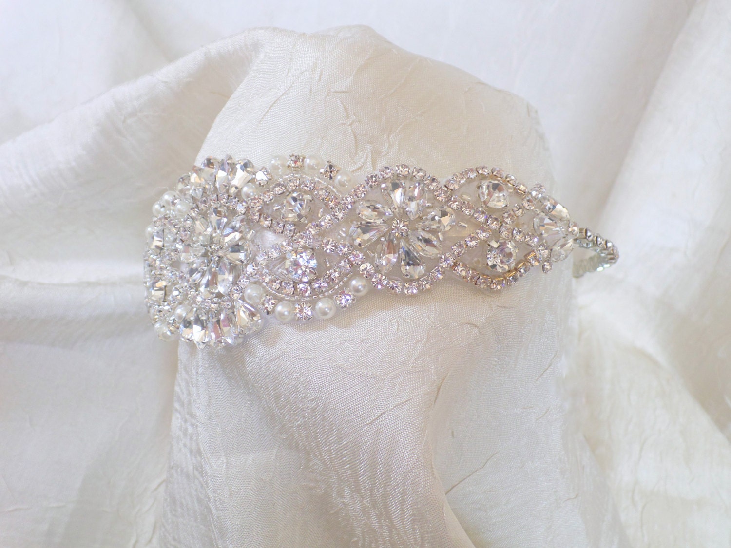 Wedding Headband Rhinestone Headband Bridal Headband - Etsy