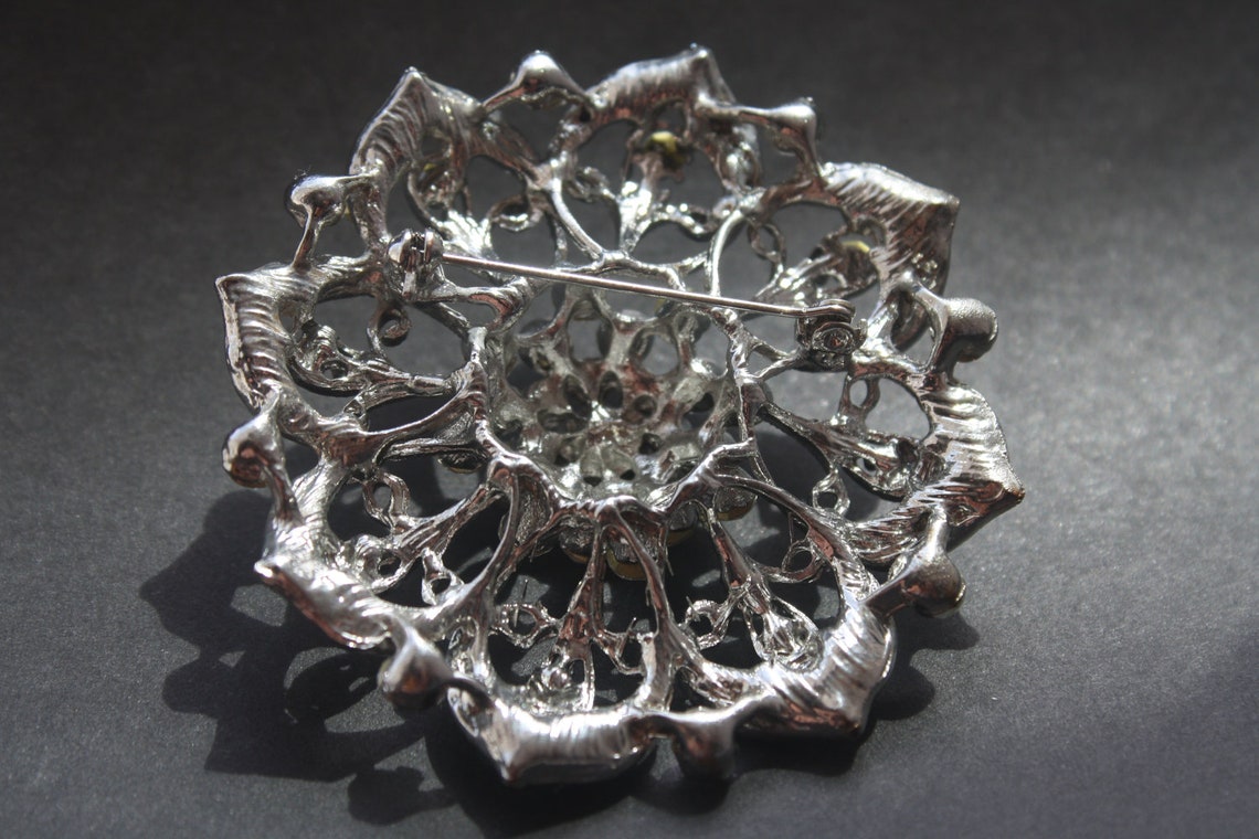 Rhinestone Brooch Crystal Brooch Brooch Pin Perfect For | Etsy