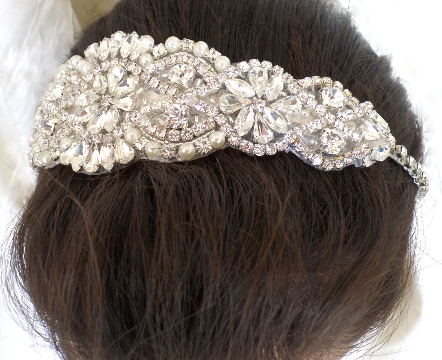 Wedding Headband Rhinestone Headband Bridal Headband - Etsy