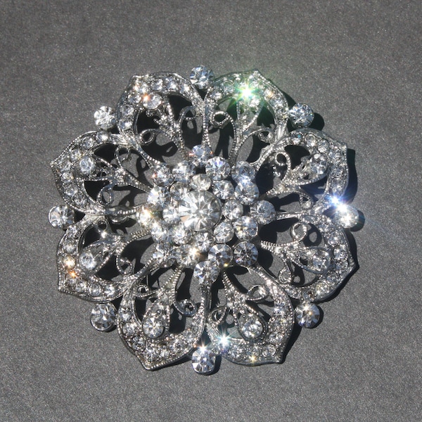 Crystal Brooch Pin - Etsy