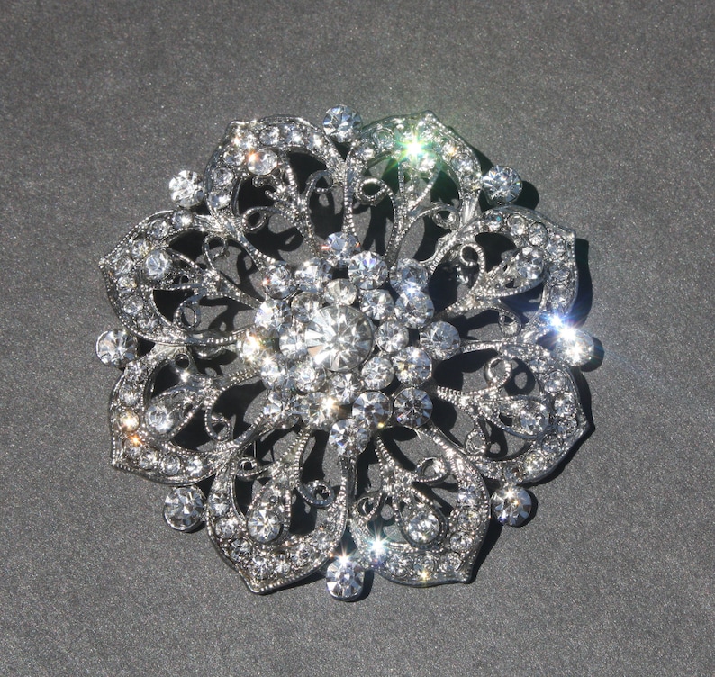 Rhinestone Brooch Crystal Brooch Brooch Pin Perfect for - Etsy