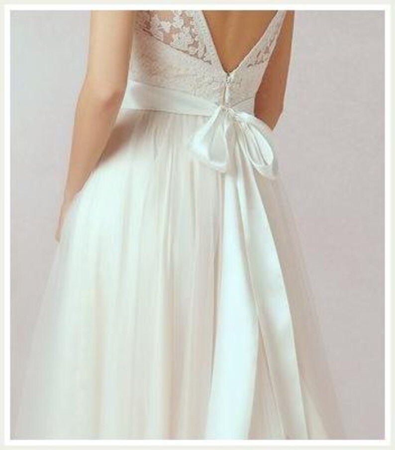 Ivory or White Satin Ribbon Sash Ribbon Sash bridal Sash - Etsy