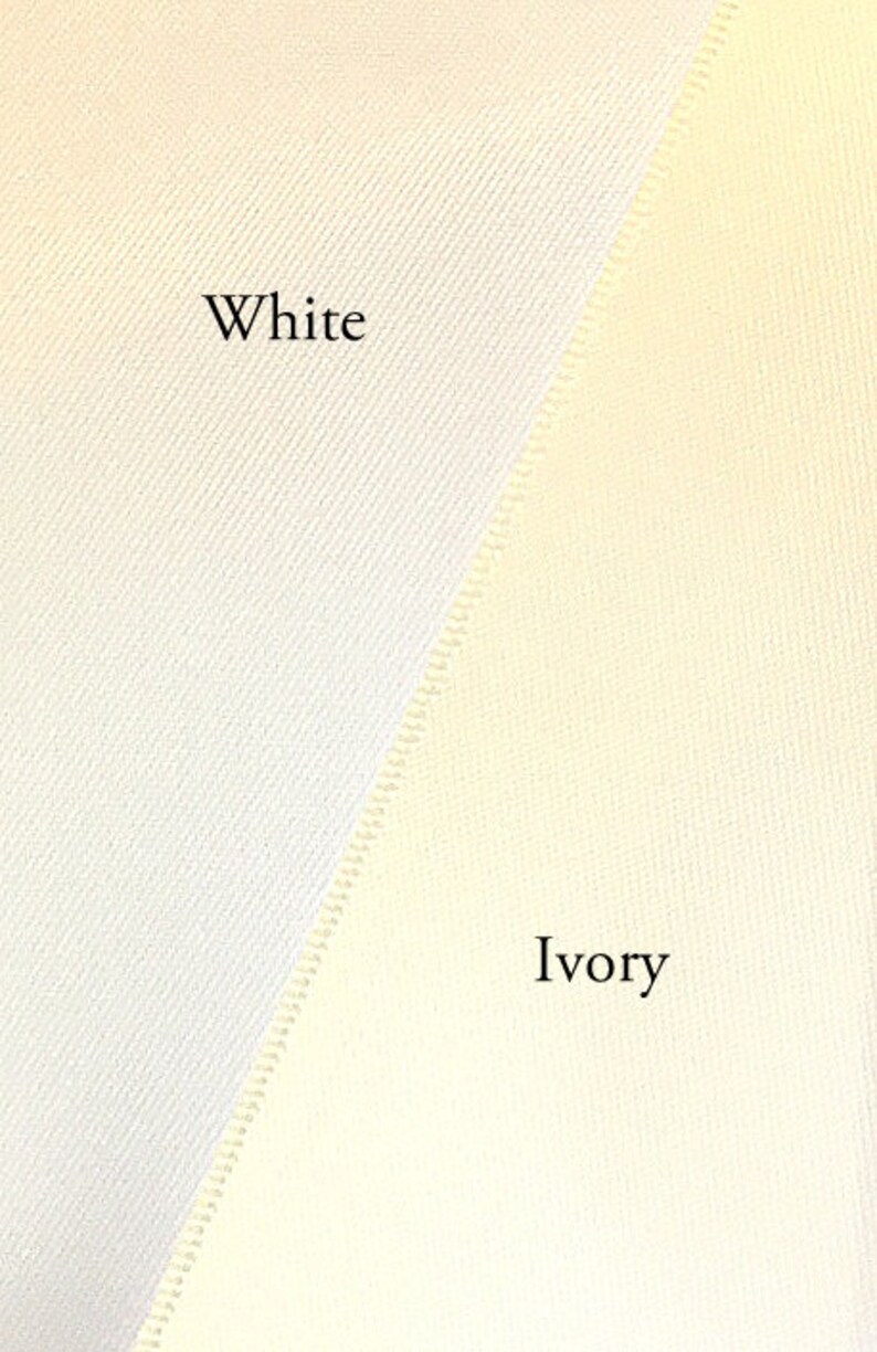 Ivory or White Satin Ribbon Sash Ribbon Sash bridal Sash - Etsy
