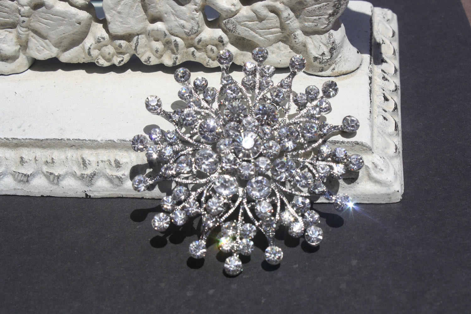 Brooch Pin Rhinestone Brooch Perfect For Bridal Bouquets | Etsy