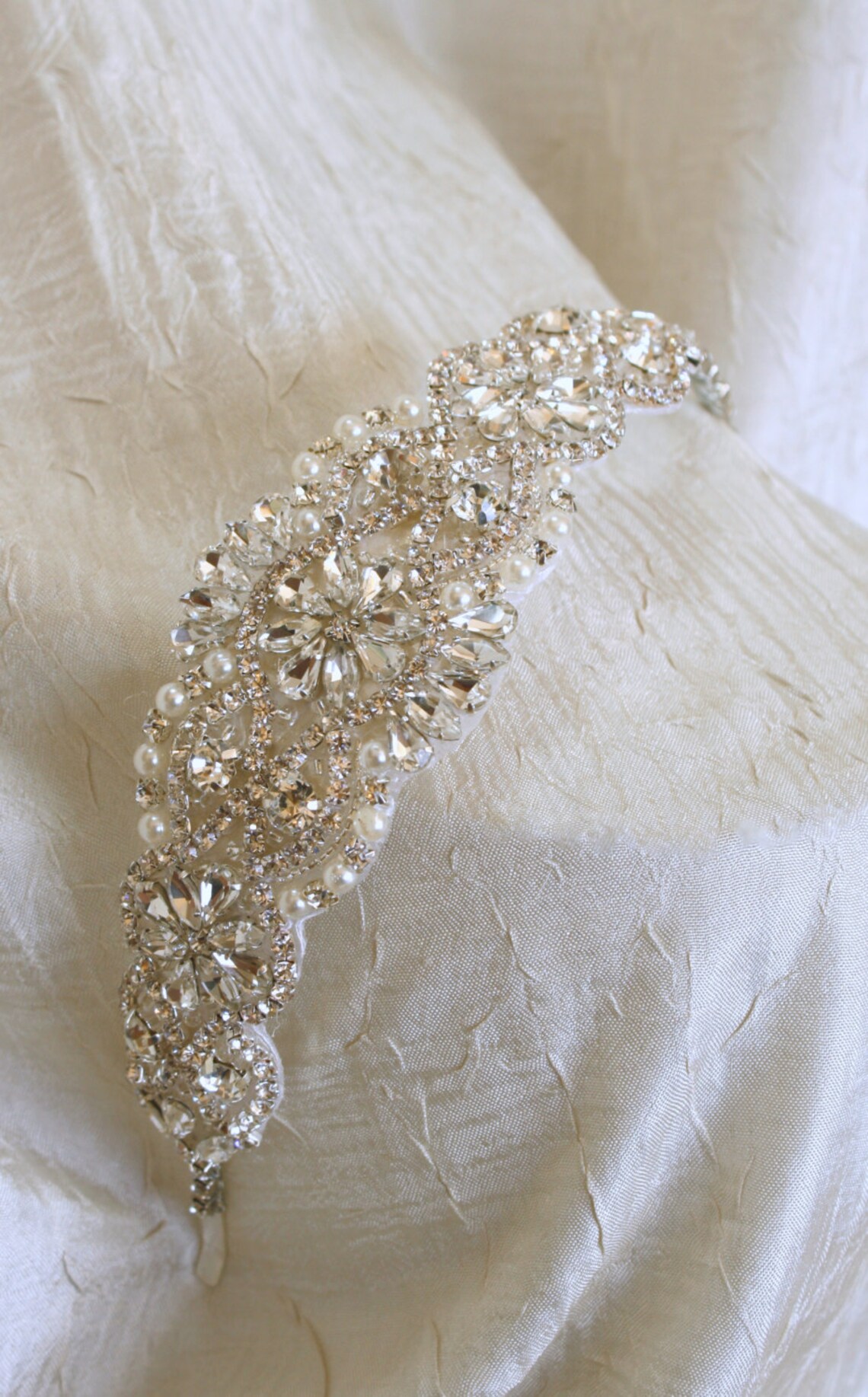 Wedding Headband Rhinestone Headband Bridal Headband - Etsy