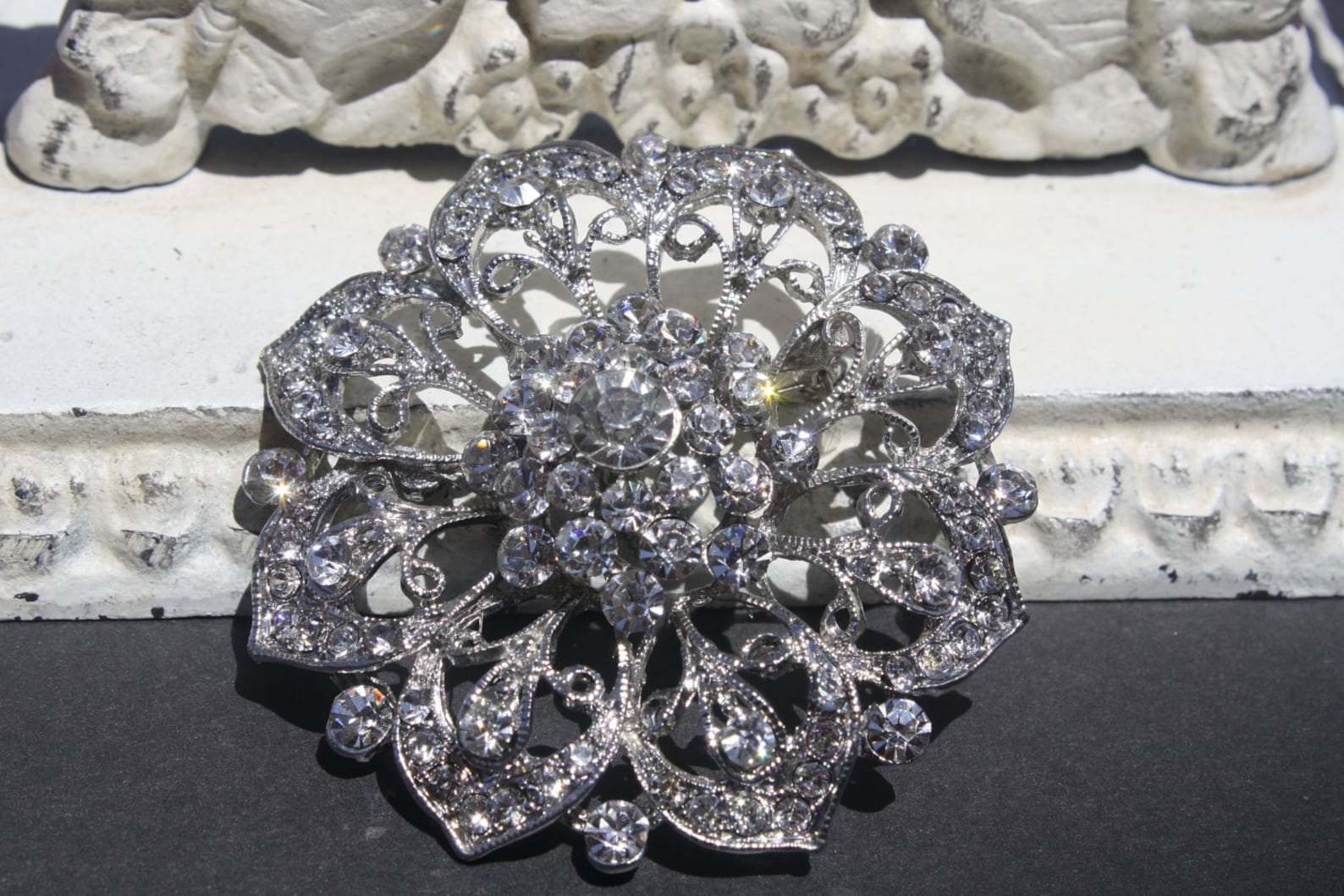 Rhinestone Brooch Crystal Brooch Brooch Pin Perfect For | Etsy