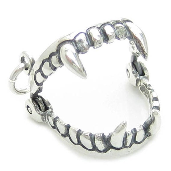 925 Silver Fangs - Etsy