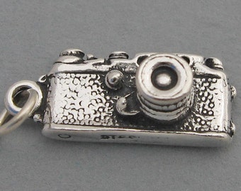 Sterling Silver Camera Charm - Etsy