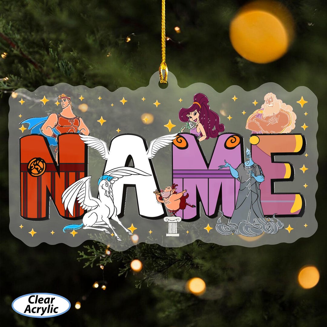 Hercules Christmas Custom Ornament, Disney Hercules Ornament, Hercules ...