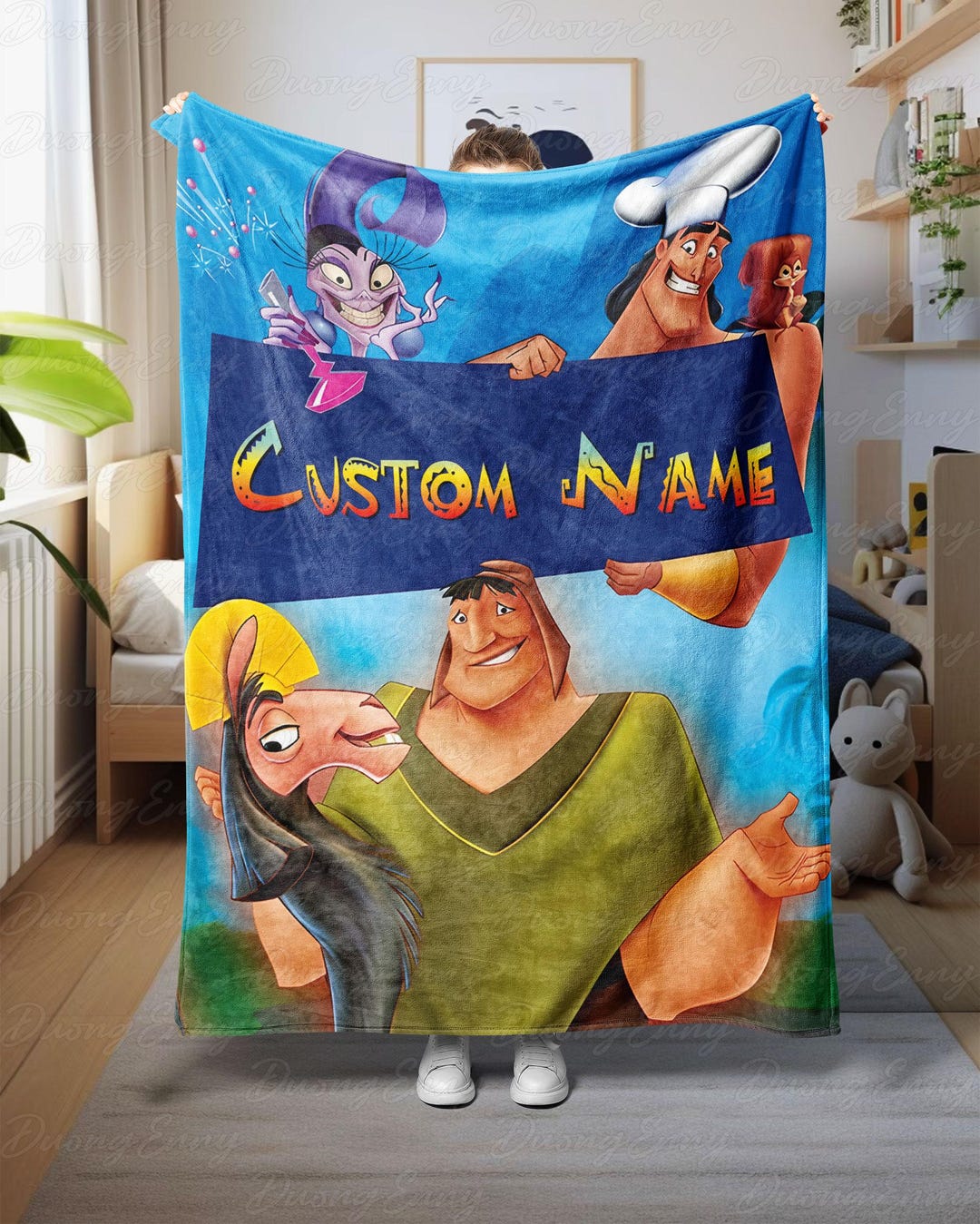 Emperor’s New Groove Blanket Costume, Disney Movie Throw With Kuzco and ...