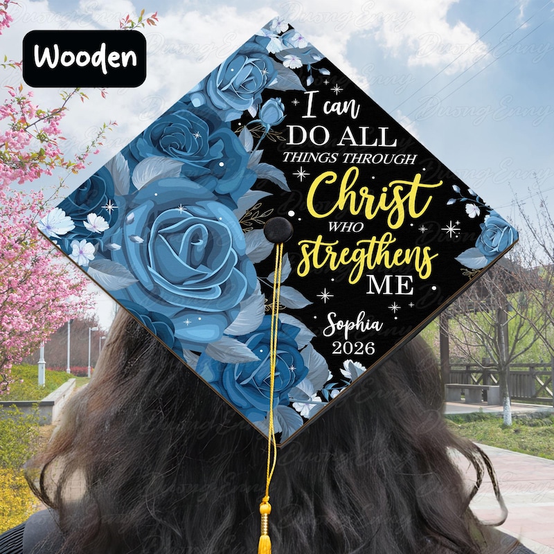 Bible Verse Grad Cap - Etsy