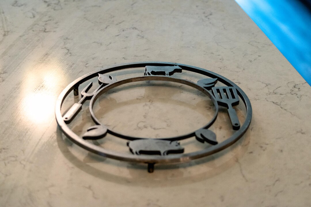 BBQ Modular Metal Trivet | Chef Grillmaster Barbecue Enthusiast | 9.5 ...