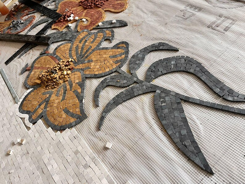 Handmade Flower Mosaic Art – Unique Custom Designs for Home Decor - Etsy
