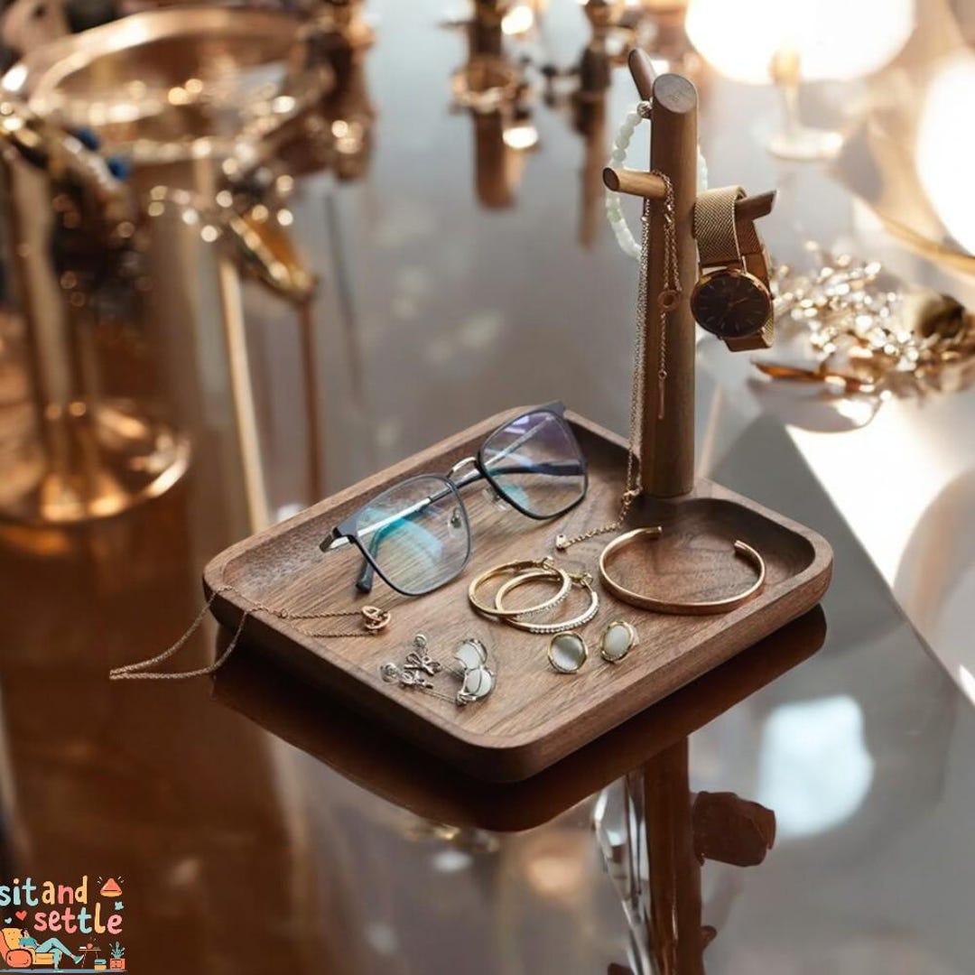 Jewelry & Key Holder Display Stand – Stylish Storage Rack for ...