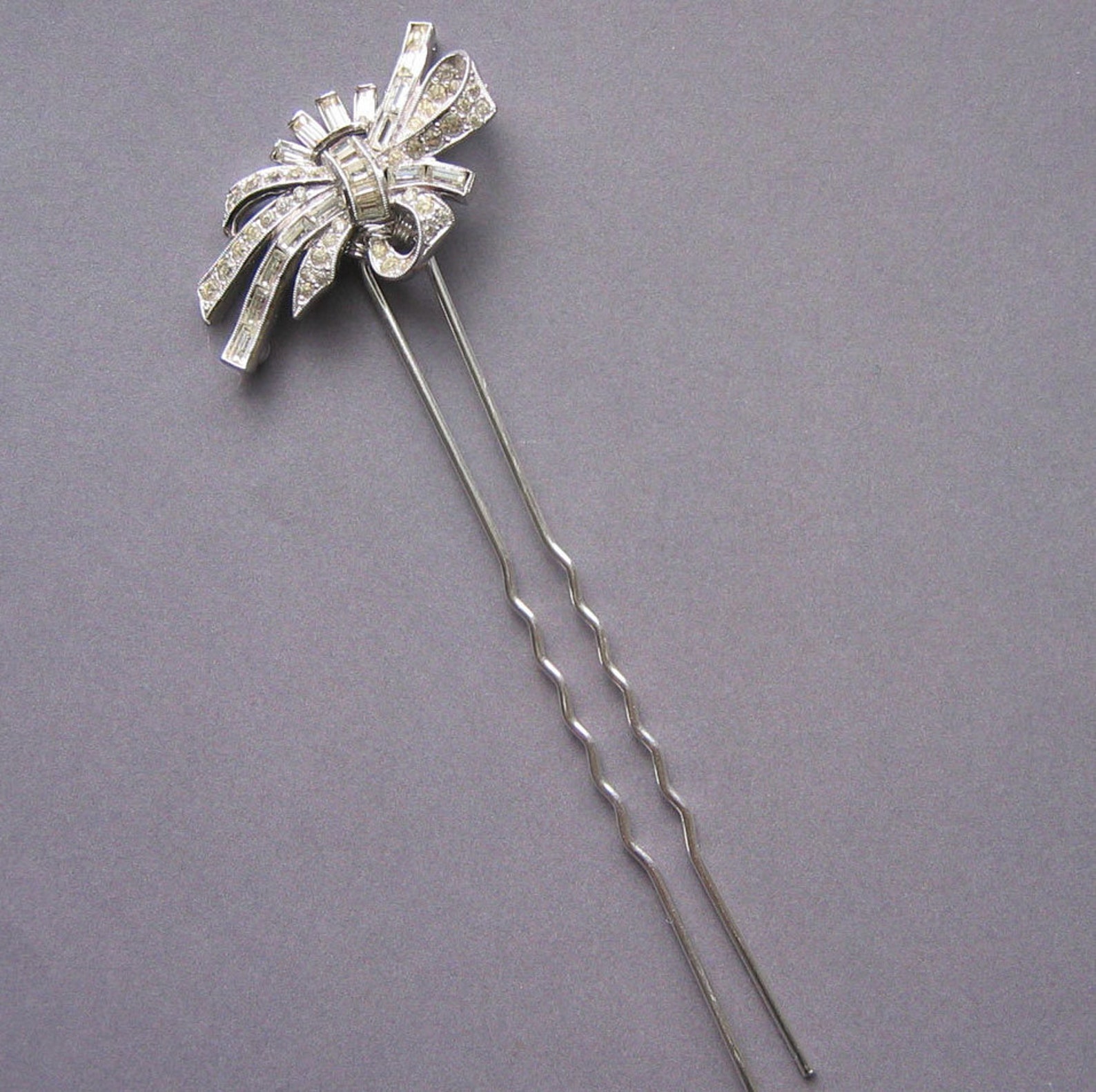 Deco Elegance Bridal Hair Pin - Etsy