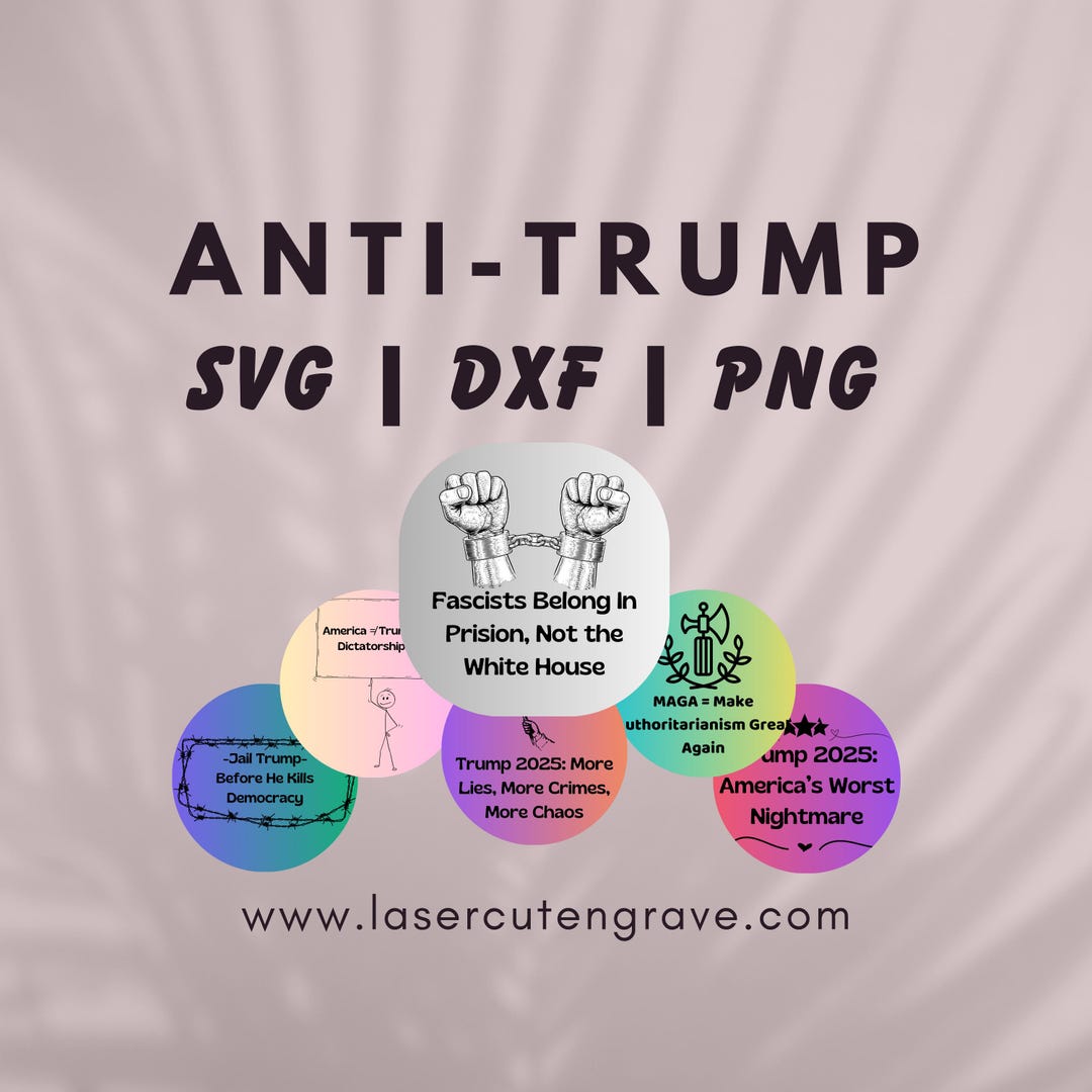 Anti-trump SVG Design Bundle | Anti Trump, Pro-immigration, Anti-racism ...
