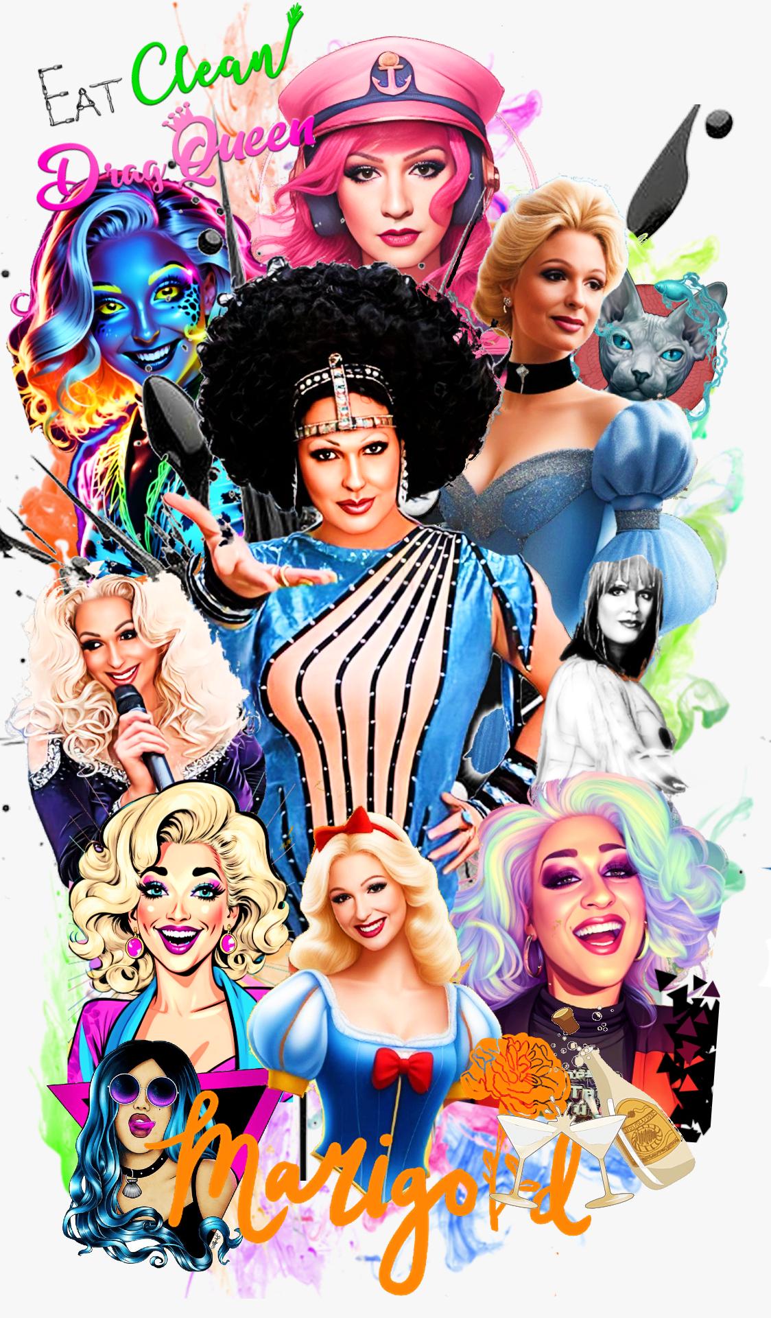 Digital. Cartoon. Caricatures. AI/. Colourful. Posters. Wall Art ...