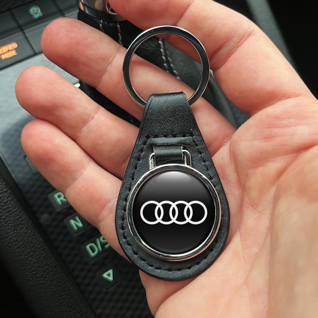 Audi Keychain - Metal, Leather and Wood Key Fob | Vintage Car Key ...