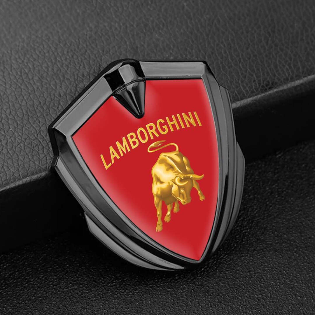 Lamborghini Metal Emblem Sticker | Sport Car Self-adhesive Interior ...