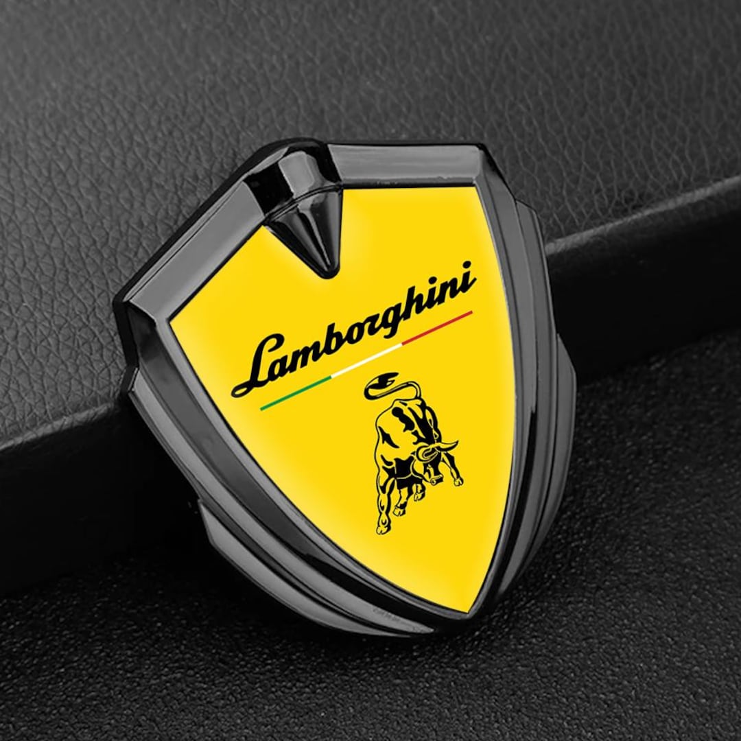 Lamborghini Metal Emblem Sticker | Sport Car Self-adhesive Interior ...