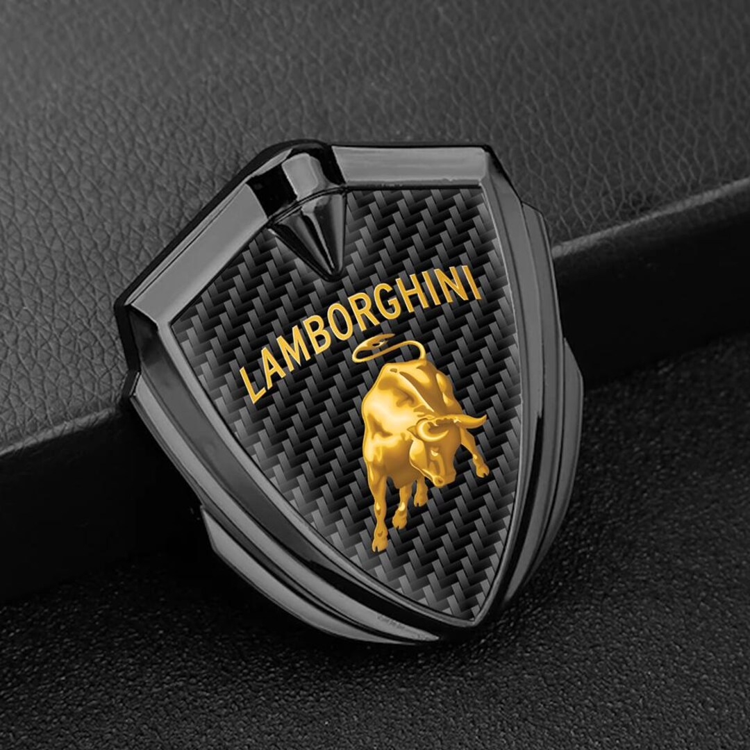 Lamborghini Metal Emblem Sticker | Sport Car Self-adhesive Interior ...