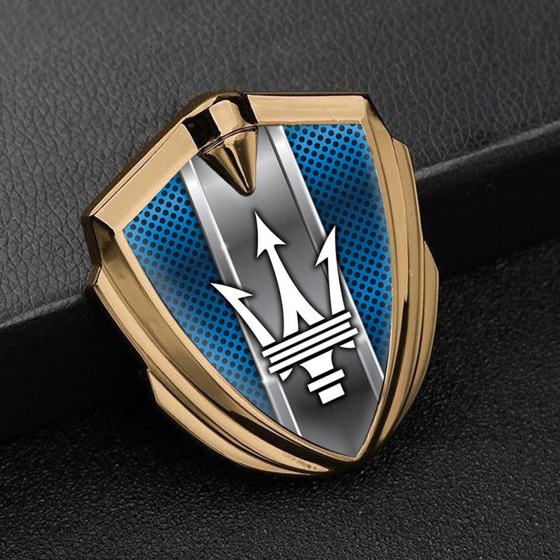 Maserati Metal Emblem Sticker | Sport Car Self-adhesive Interior ...