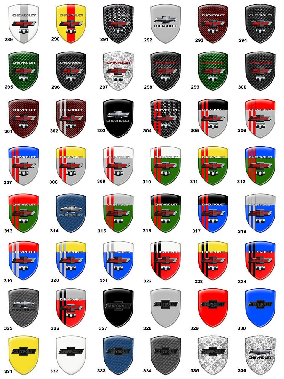 Chevrolet Emblem Logo - Shield Car Badge - Fender Emblem - Chevrolet ...