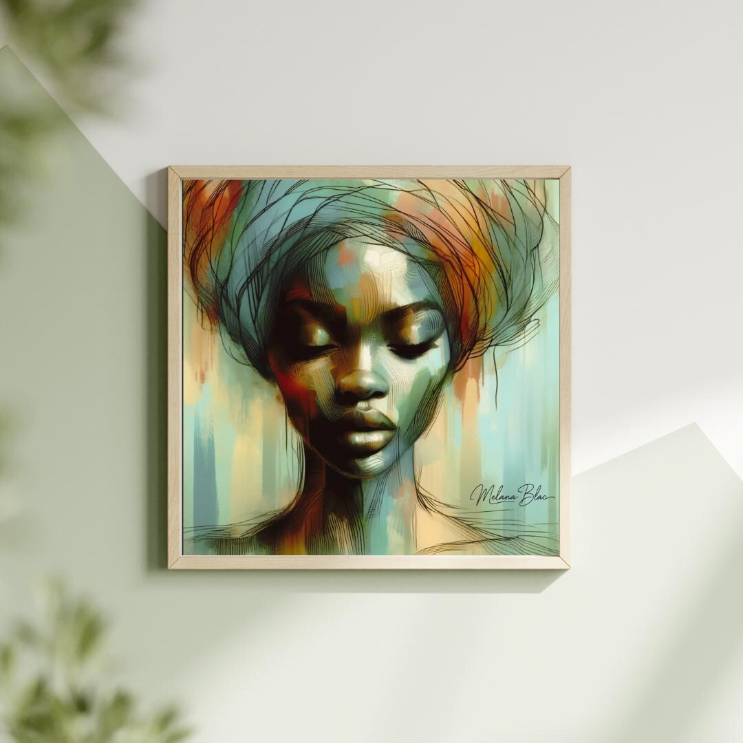 Black Culture Art, Black Rasta Art, African Art Print, Black Woman ...