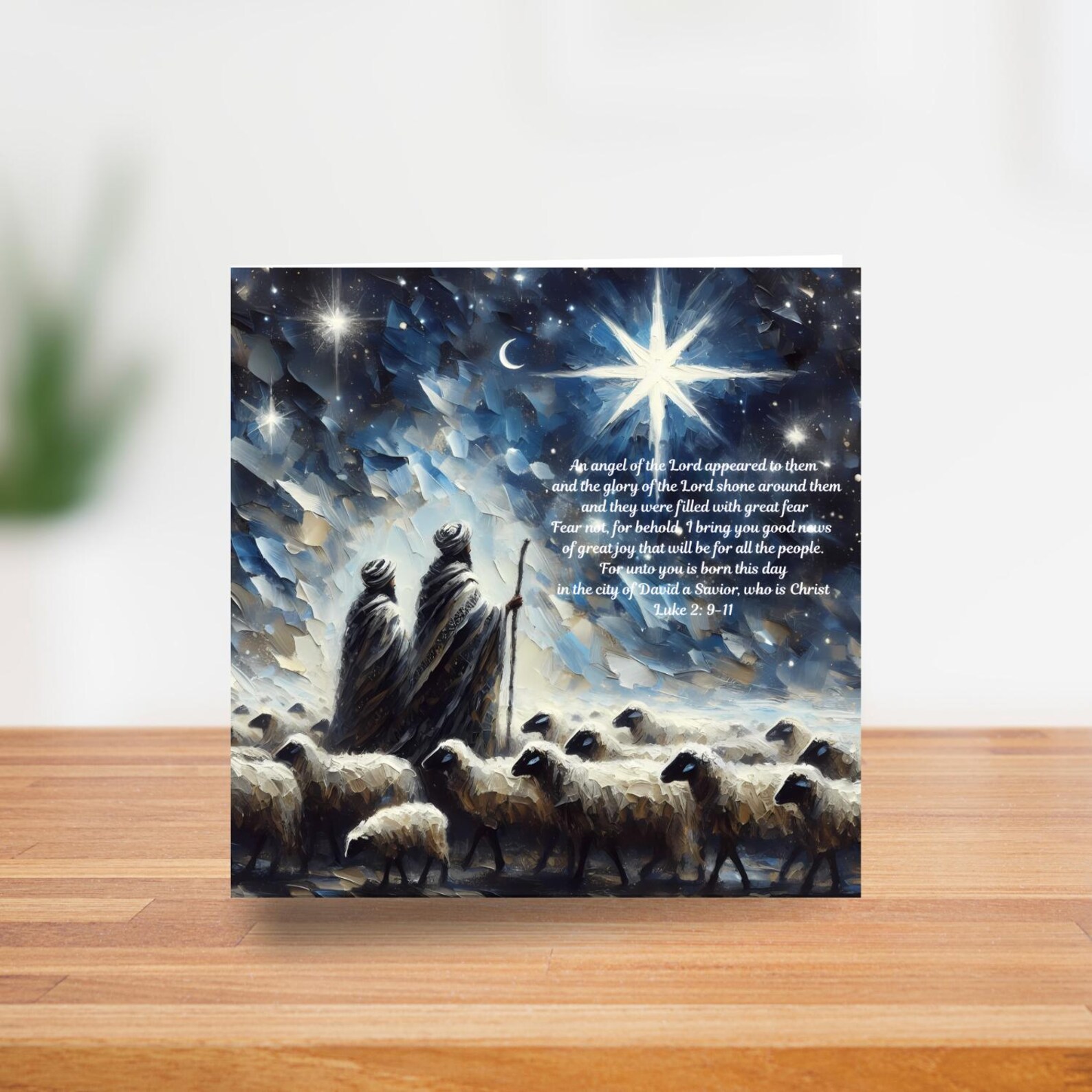 Festive Celebration Card - Shepherds Star - Etsy
