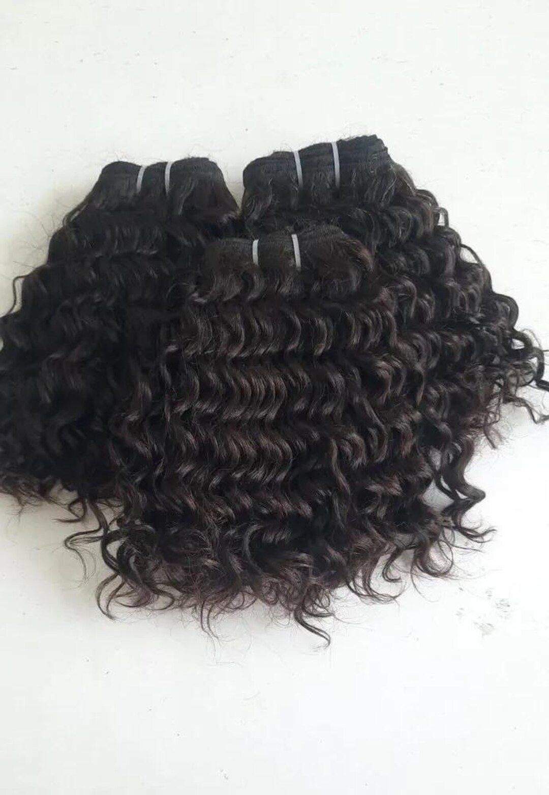 100 % Raw Indian Human Hair Extension - Steam Curly Enhanced - Etsy