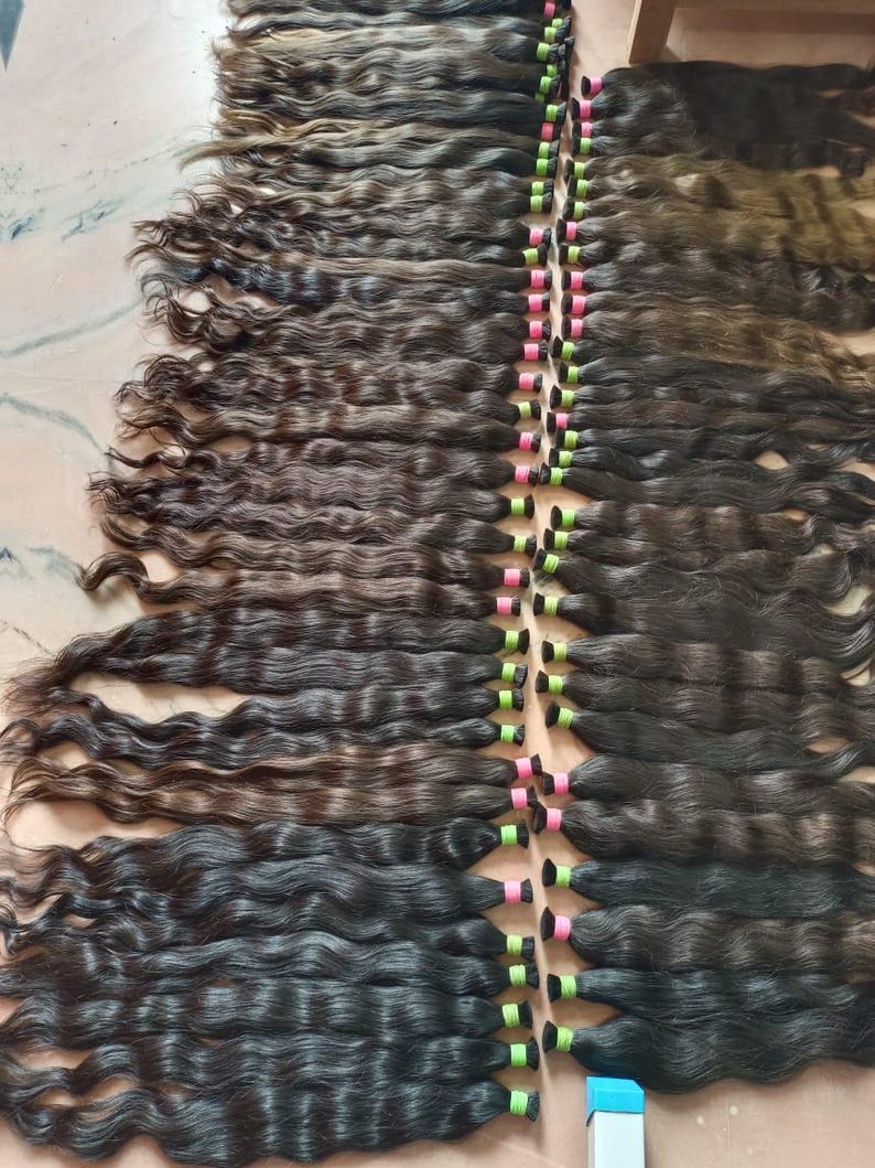 Virgin Remy Hair Extension | Natural Brown | Bulk Hair Braid | for ...