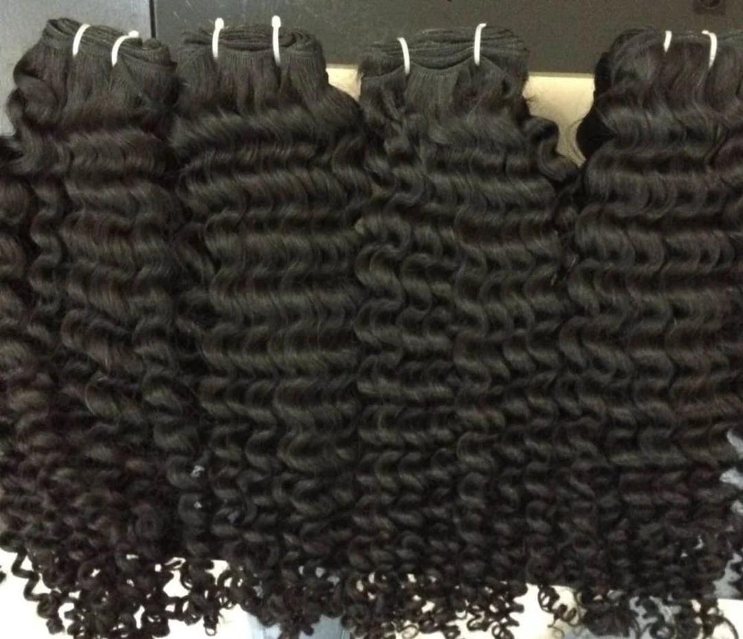 Steam Curly Weft Hair Bundles 100% Human Hair Extension - Etsy