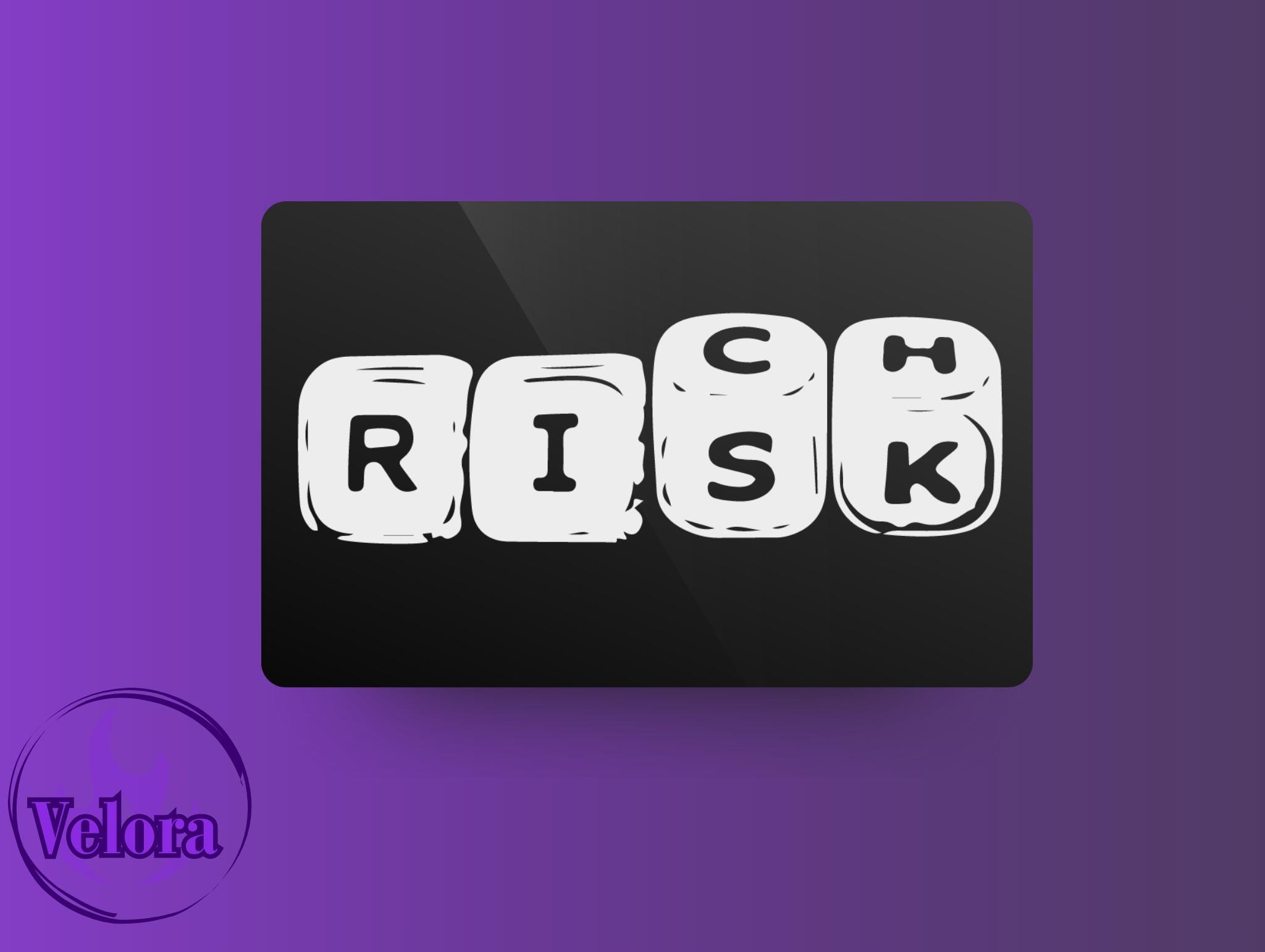 Risk-themed Credit Card Vinyl Wrap | Digital PNG Download - Etsy