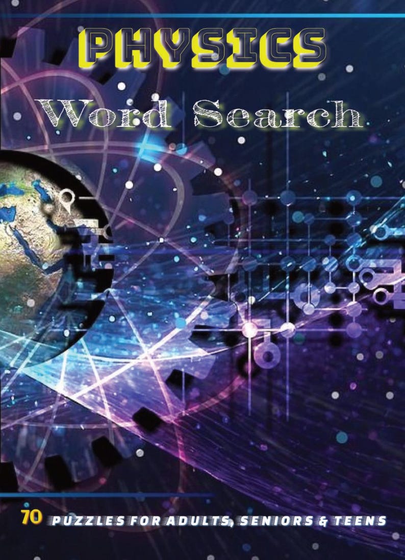 Physics Word Search Puzzle Book | Printable Science Activity | 70 ...