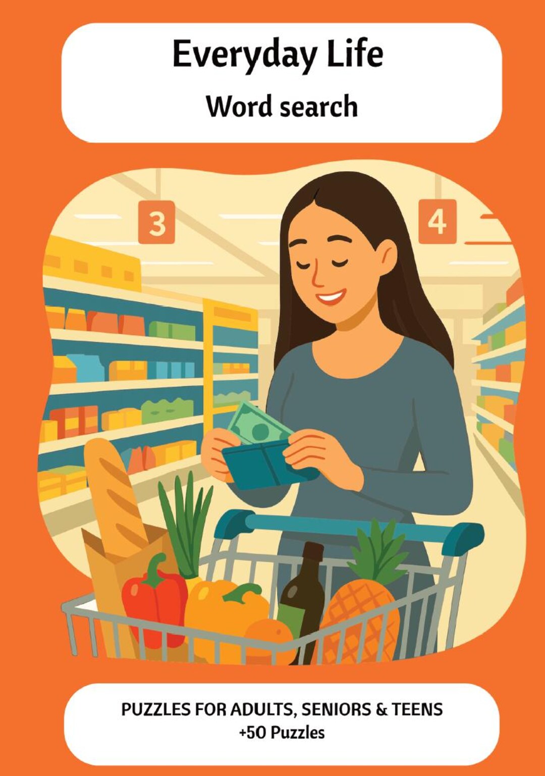 Everyday Life Word Search Puzzle Book | 55 Puzzles | 110 Pages - Etsy