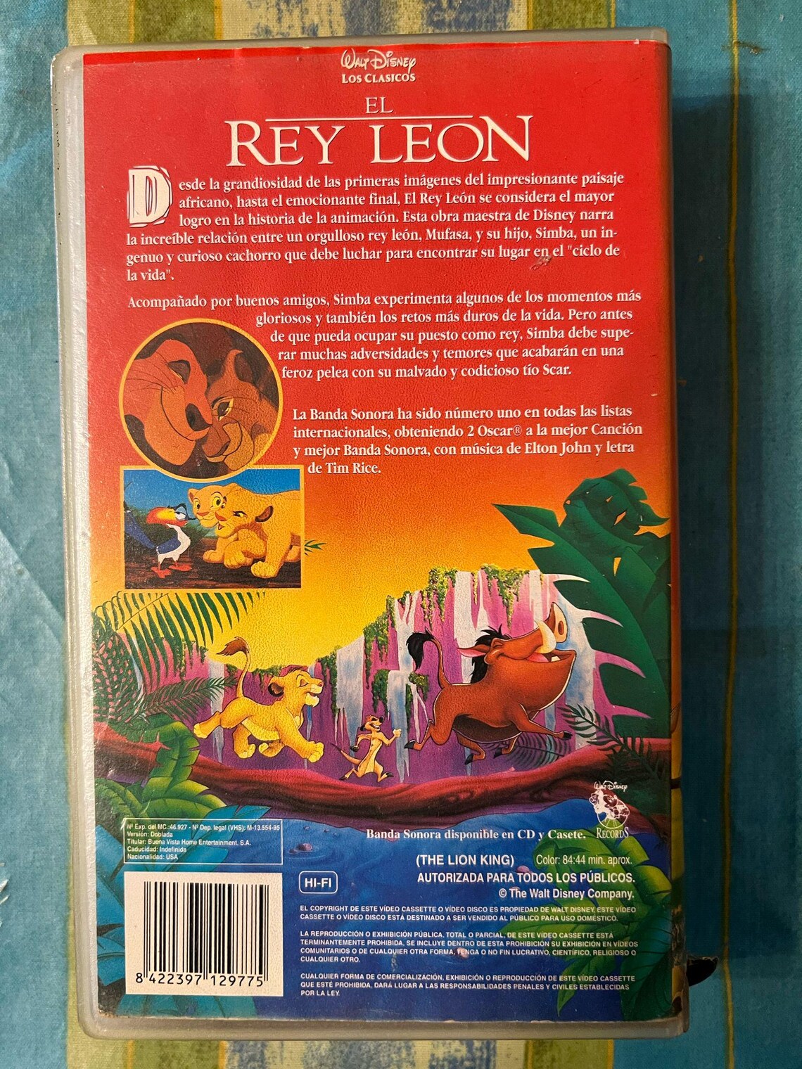 The Lion King VHS Rey León VHS Original Español - Etsy