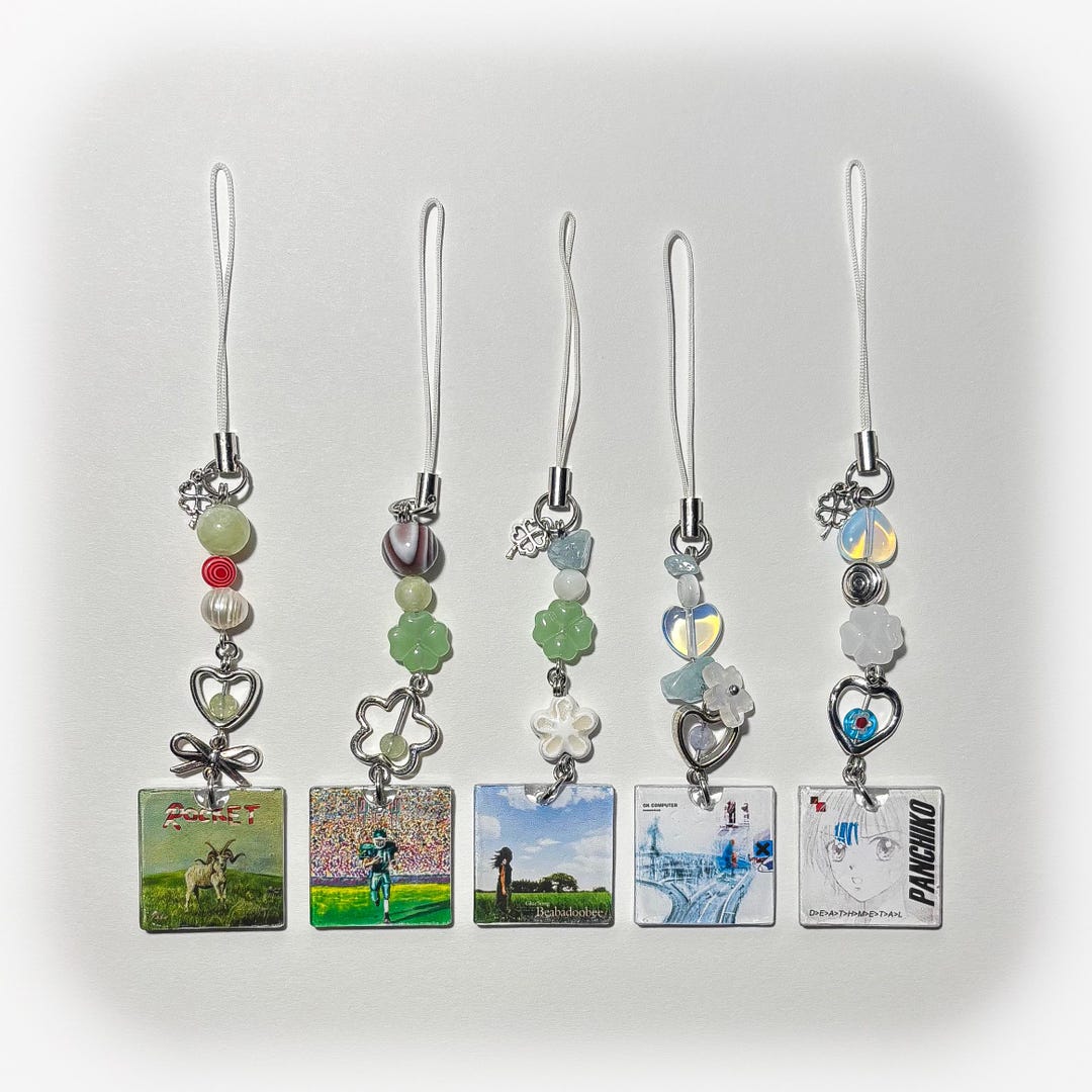Green and Blue Sentimental Alt and Indie Music Inspired Phone Charm ...