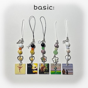 Custom Music Album Inspired Phone Charm - Customizable Handmade ...