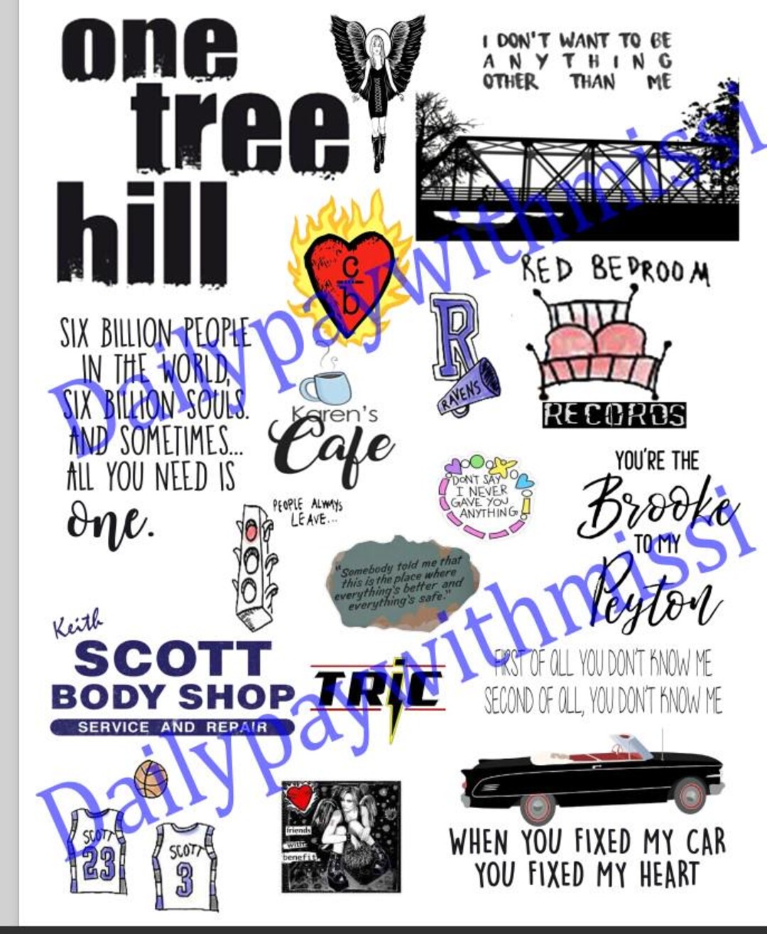 Everything One Tree Hill SVG - Etsy