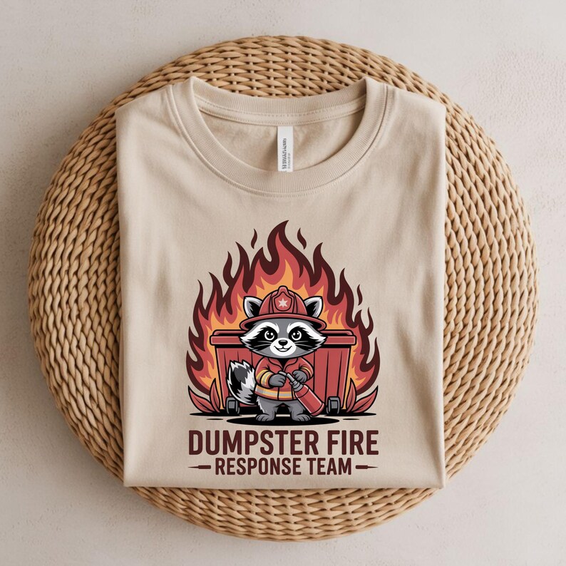 Dumpster Fire Response Team PNG | Firefighter Raccoon Clipart | Funny ...