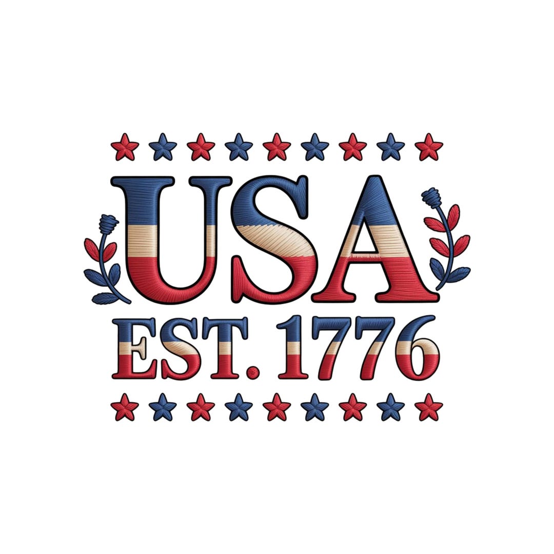 USA EST. 1776 PNG, Patriotic design, 2026 independence day art, July ...